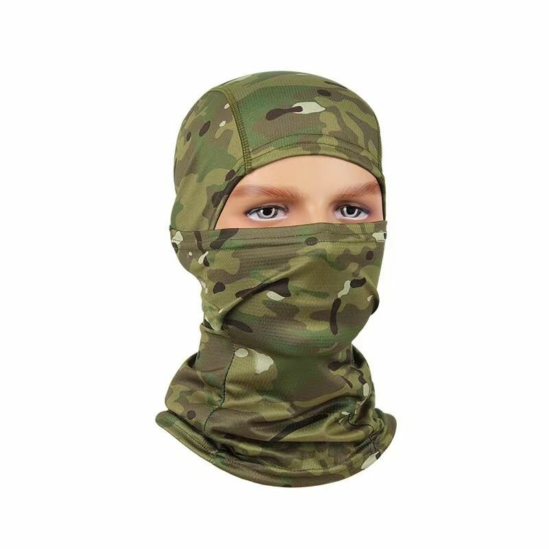 Маска для велоспорта на открытом воздухе, полнолицевая шарф тактическая камуфляжная маска