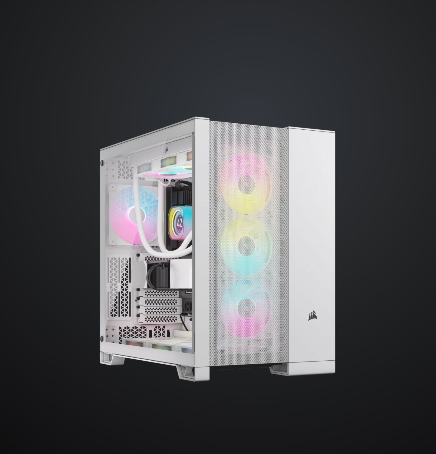 Корпус Corsair 6500D Airflow, Tempered Glass, White CC-9011260-WW