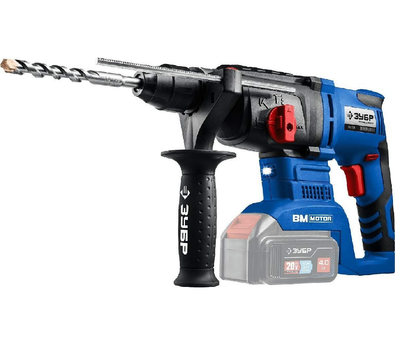 Бесщеточный перфоратор ЗУБР Профессионал 20В без АКБ (PB-260)