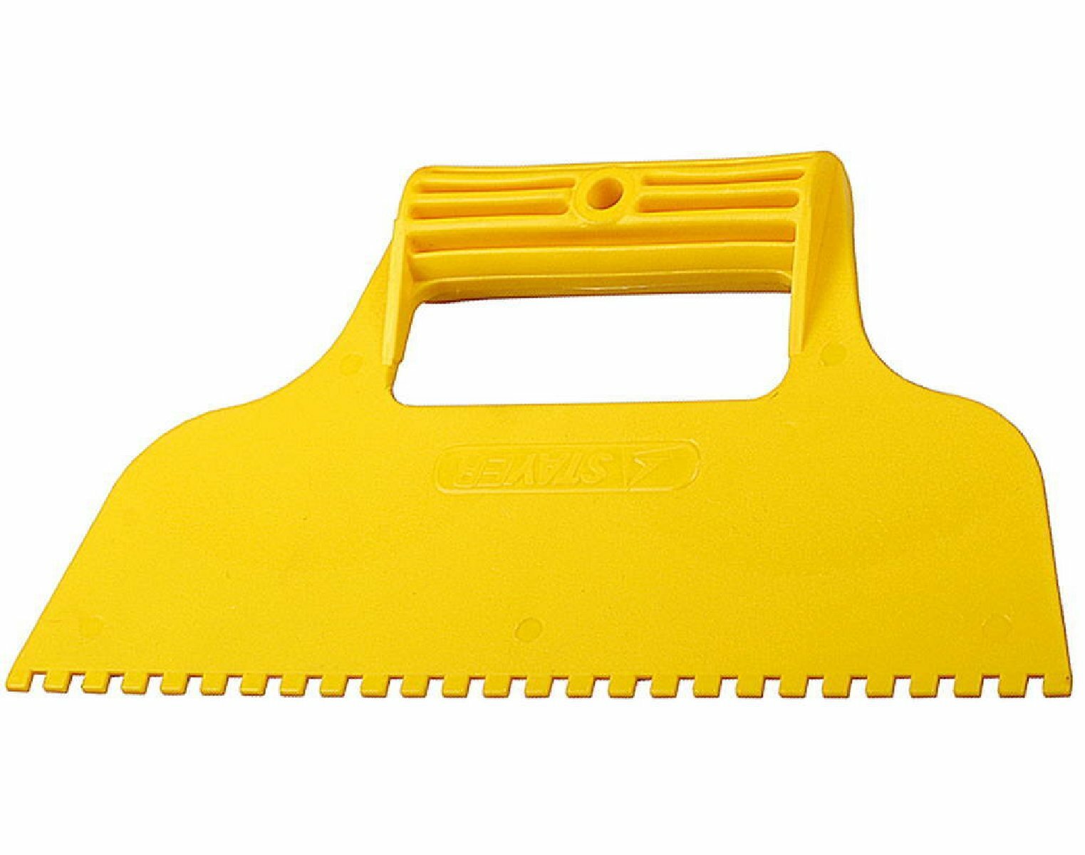 Малярный пластмассовый шпатель STAYER 230мм зубчатый 8х8 мм (1022-8)