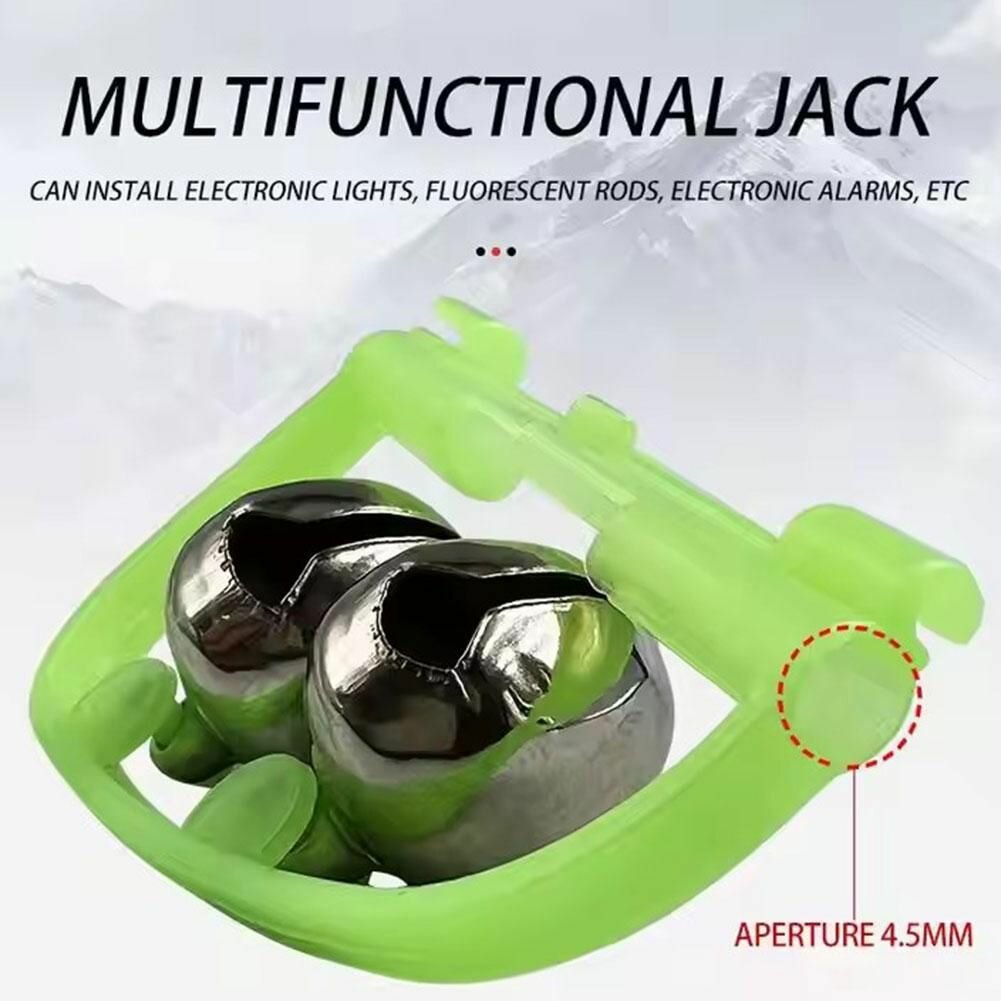 Флуоресцентные рыболовные колокольчики для кормушки, 10 шт.