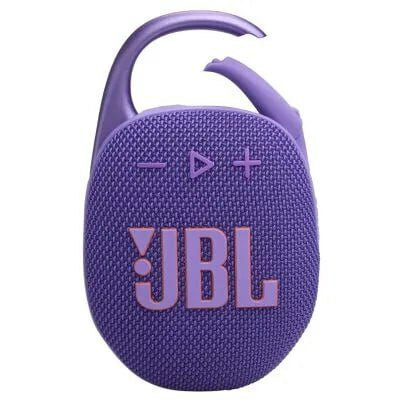 Портативная колонка JBL Clip 5, 7Вт, Bluetooth 5.3, влагозащищенная, фиолетовая