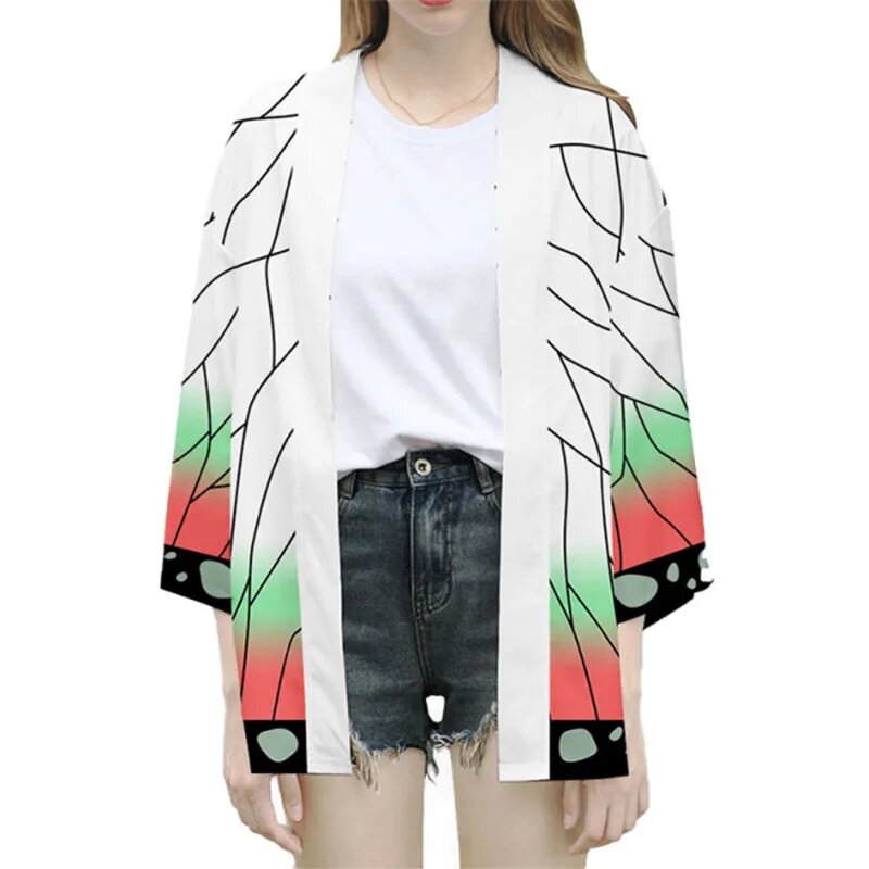 Розовое аниме кимоно Камадо Танджиро L, 3