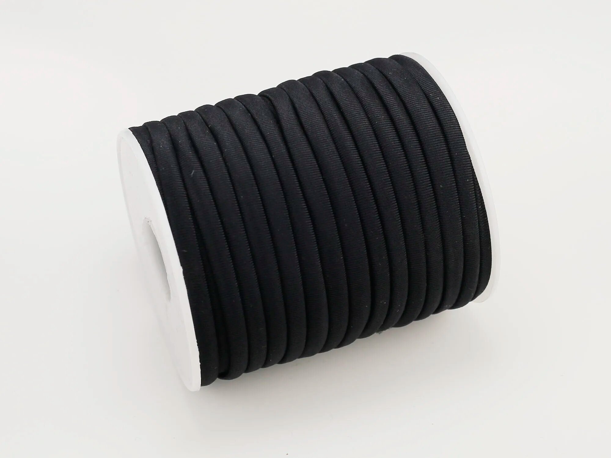 Эластичный шнур из спандекса 5 мм Черный, 3-Black