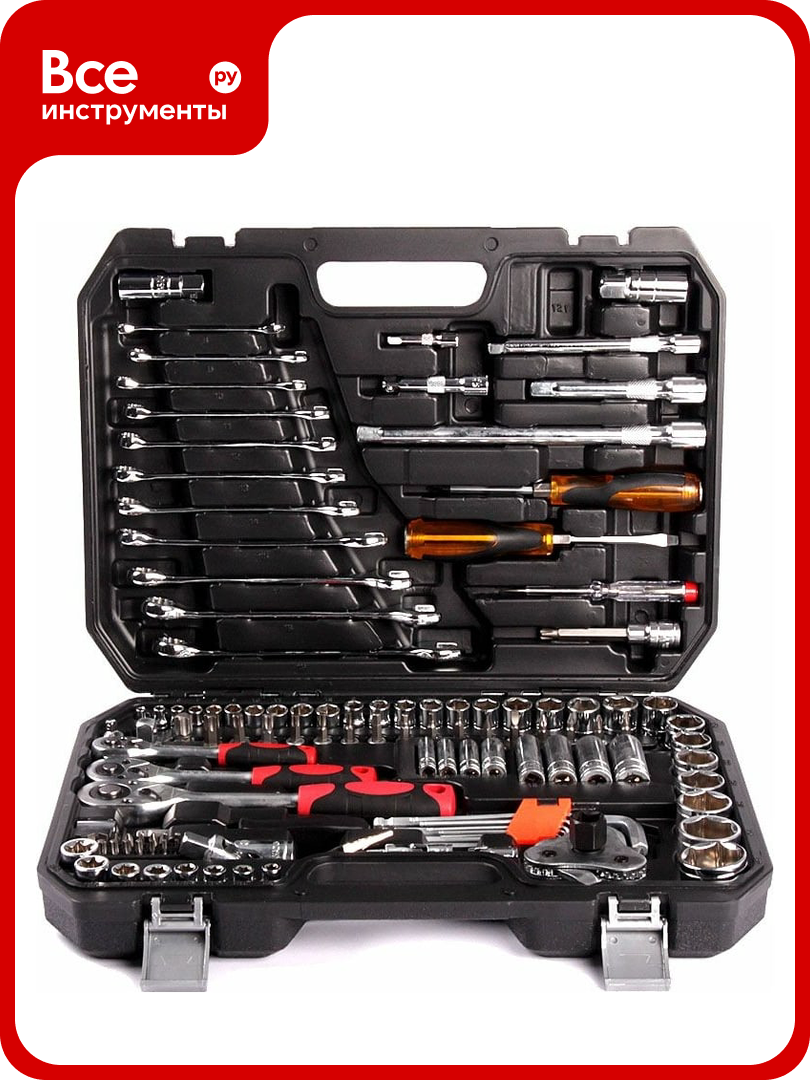 Набор автомобильного инструмента Dreamcar 121 шт. DC-000-0180185, высокопрочной хромованадиевой