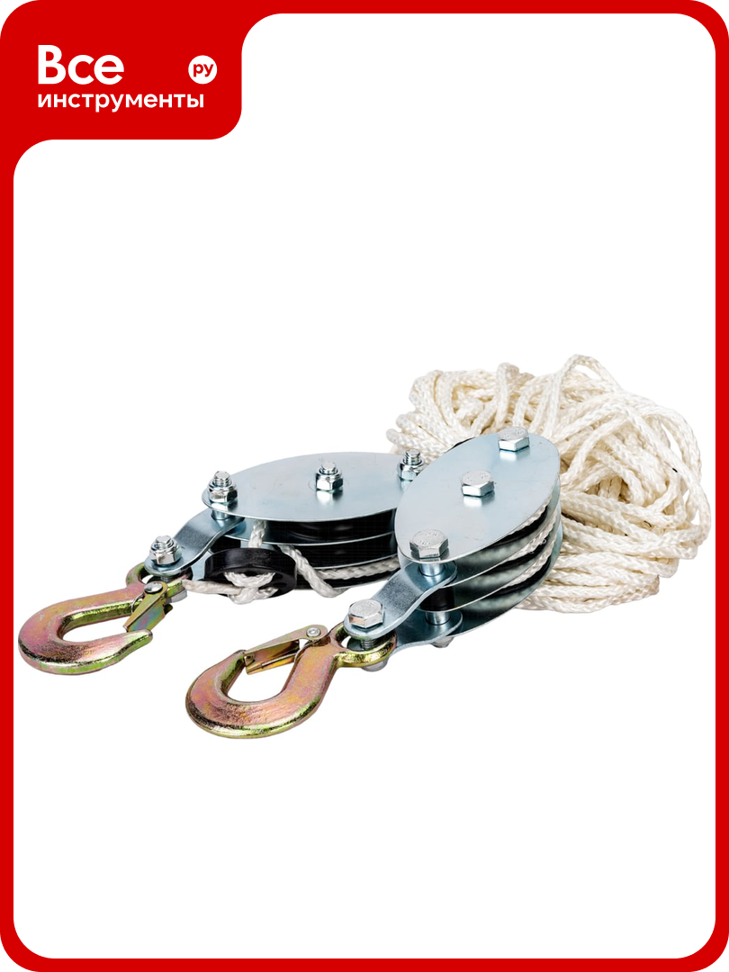 Полиспаст, STAYER, STAYER подъем до 3 м, вес до 200 кг 50501, транспортировки грузов с помощью