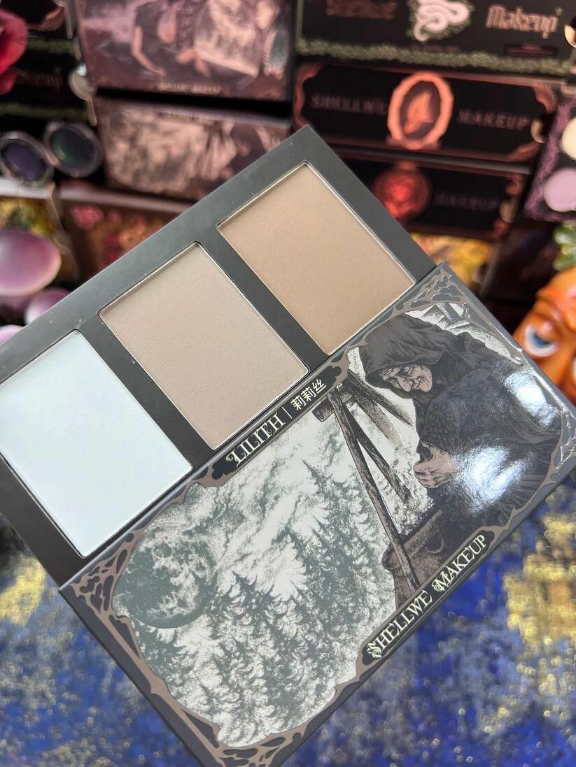 Shellwe Makeup Трехцветная Скульптор для лица ,13g - Lilith