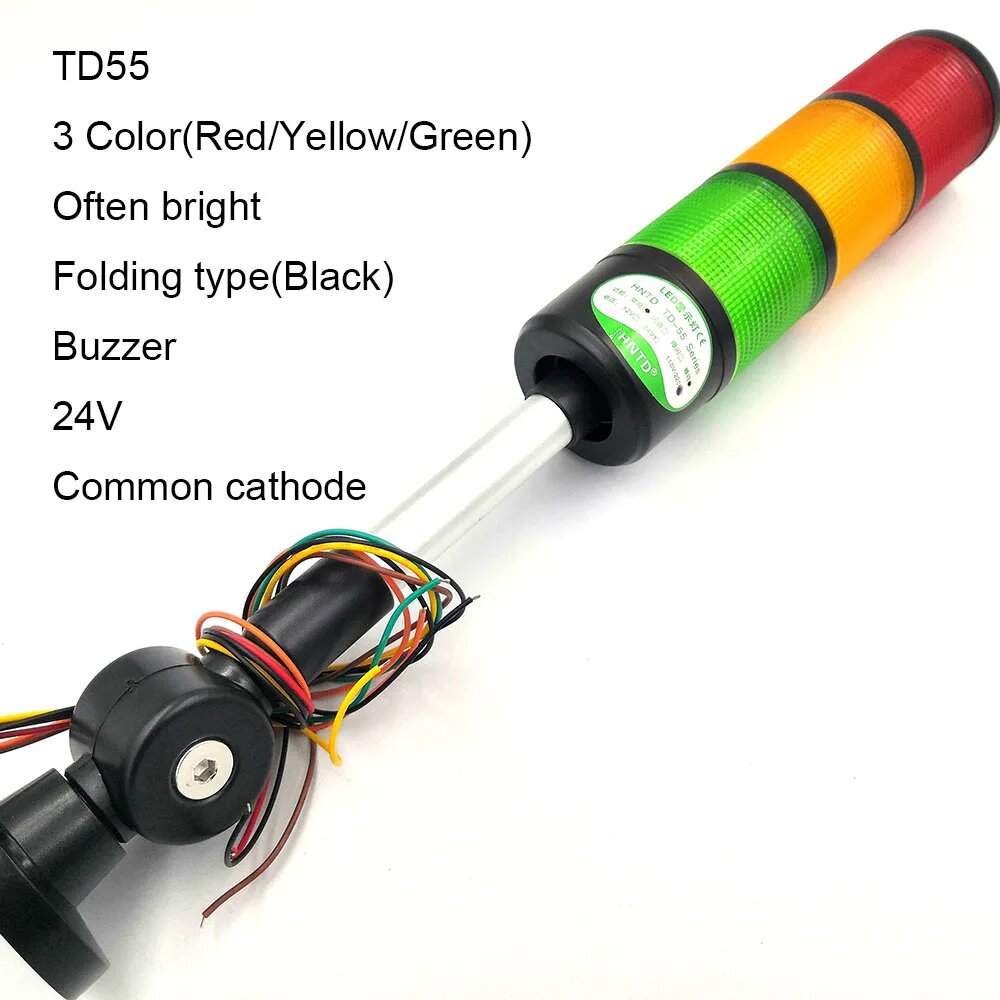 WBSTDJ Светодиодный сигнальный индикатор TD55 24В