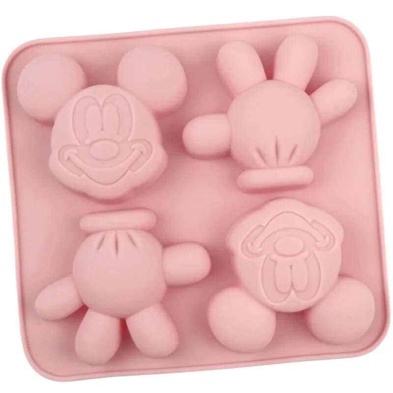Силиконовая форма для выпечки Mickey Mouse, розовый