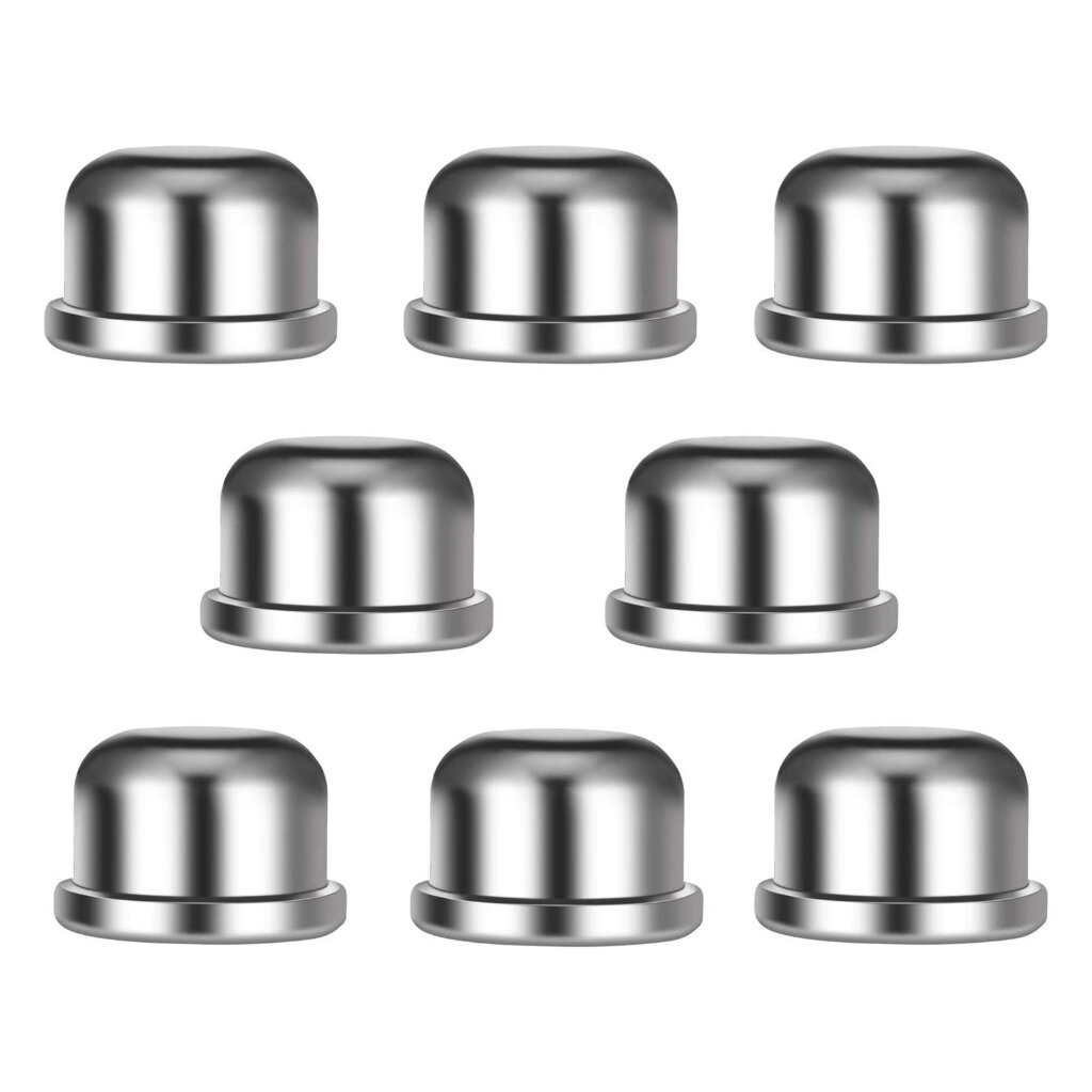 1 комплект из 8 предметов, держатель настольной лампы, декоративная головка, рожка, декоративный колпачок-серебристый