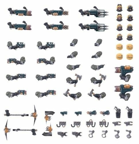 Набор миниатюр Squat Prospectors Weapons & Upgrades Warhammer Necromunda