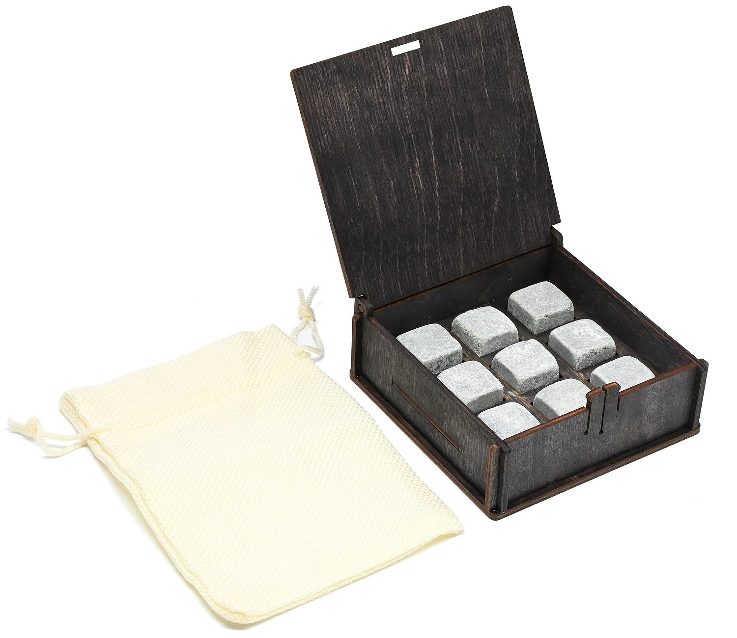 Набор камней для виски из стеатита (9шт), 100*100*40мм