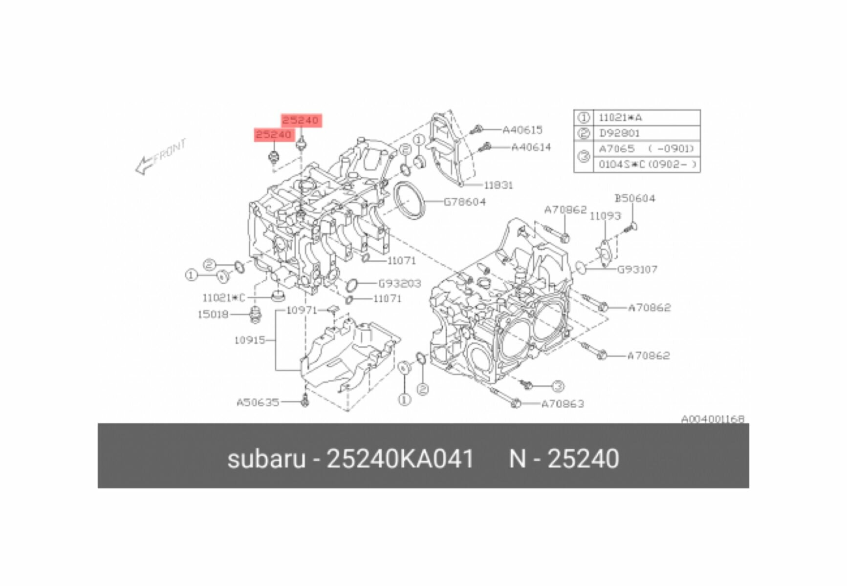 Датчик Давления Масла [Org](Subaru 25240Ka041)