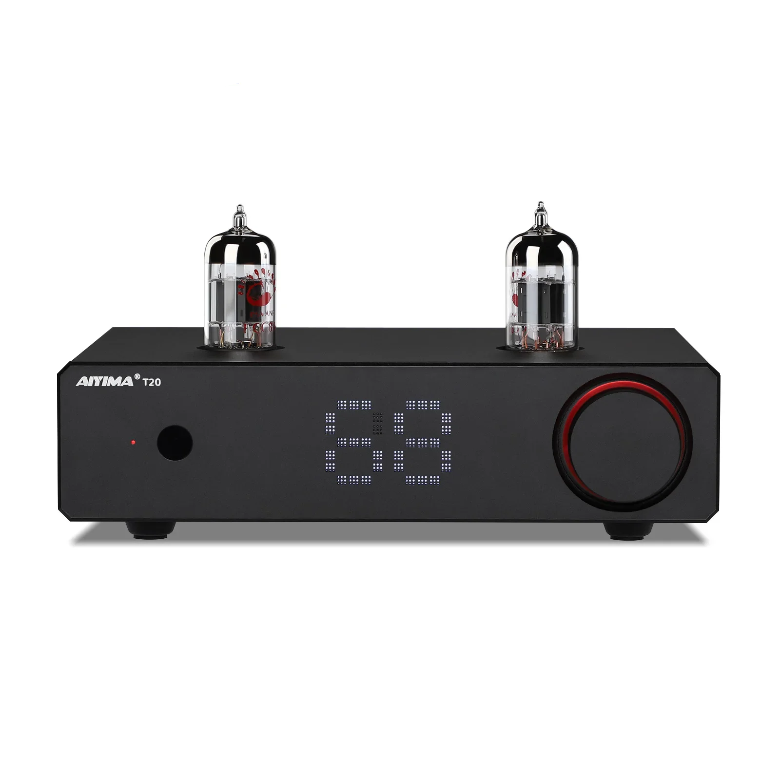 Предусилитель Aiyima T20, ламповый, съемный, с пультом ДУ, черный