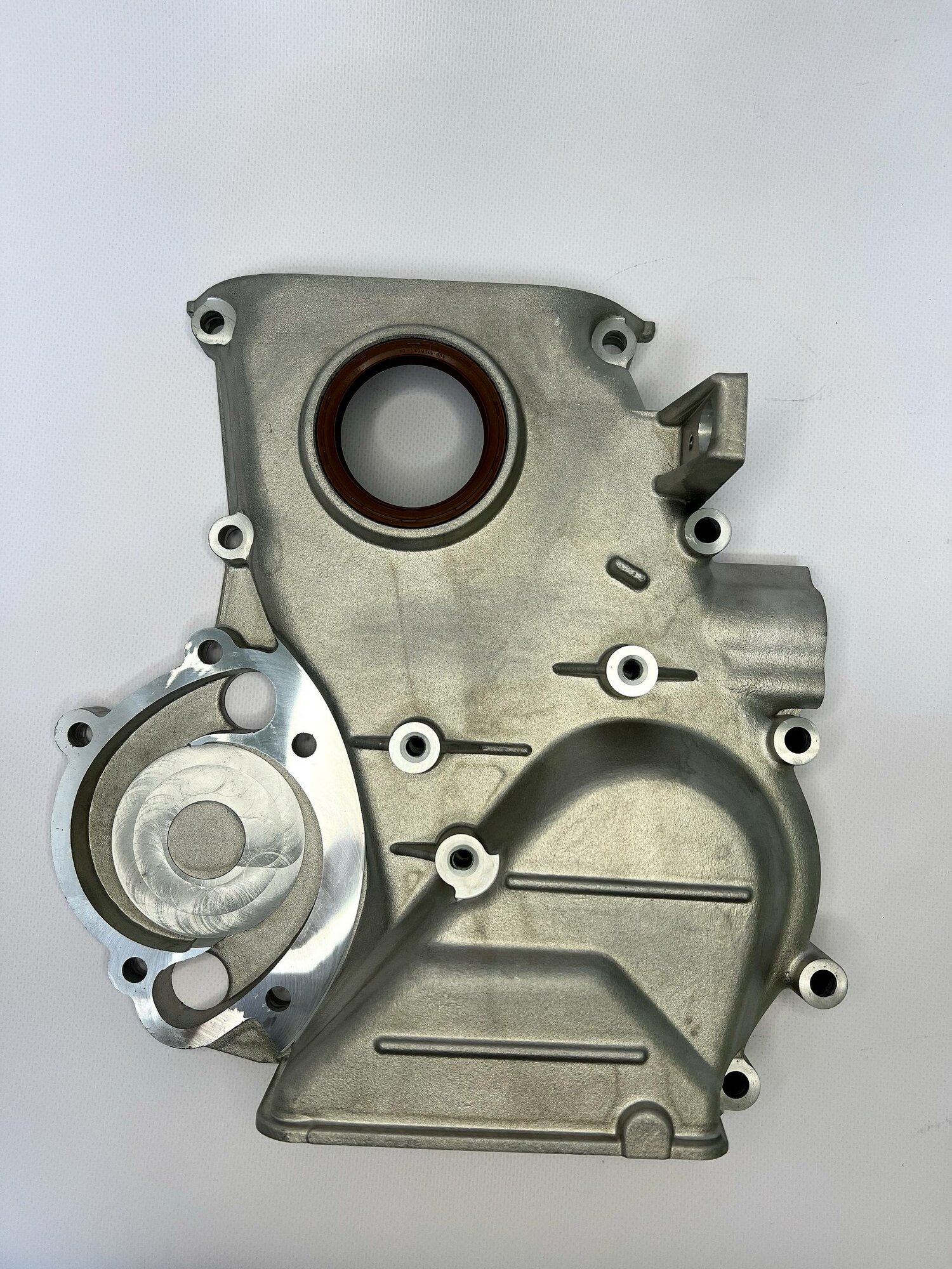 Крышка цепи ГРМ для дв. ЗМЗ 406 , с сальником, евро 0/2, металл, цвет серый металлик