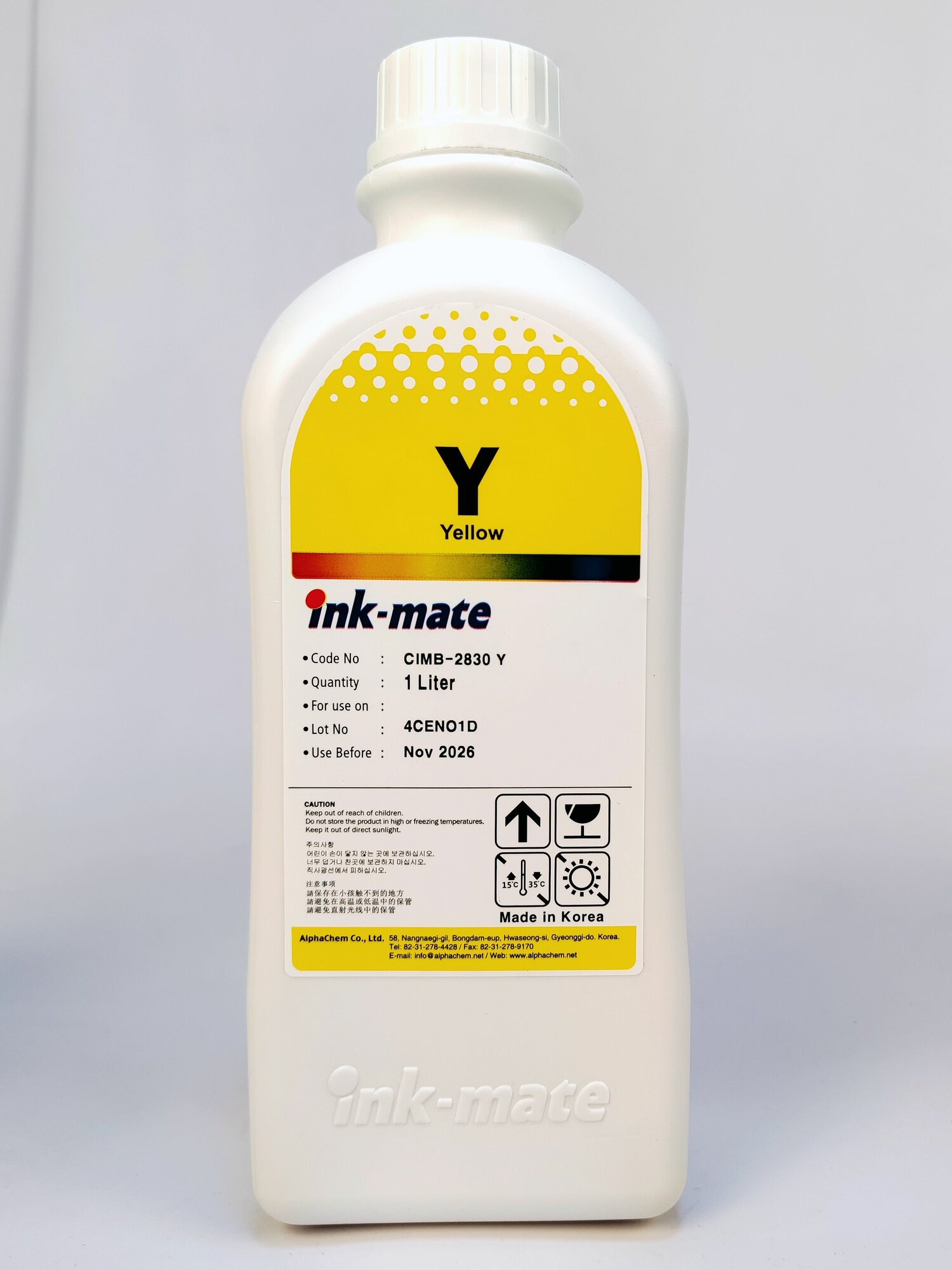 Чернила Ink-Mate для Canon imagePROGRAF TM-200, 255, 240 и TM-300, 340, 350 на картриджи PFI-120 320 Y пигментные