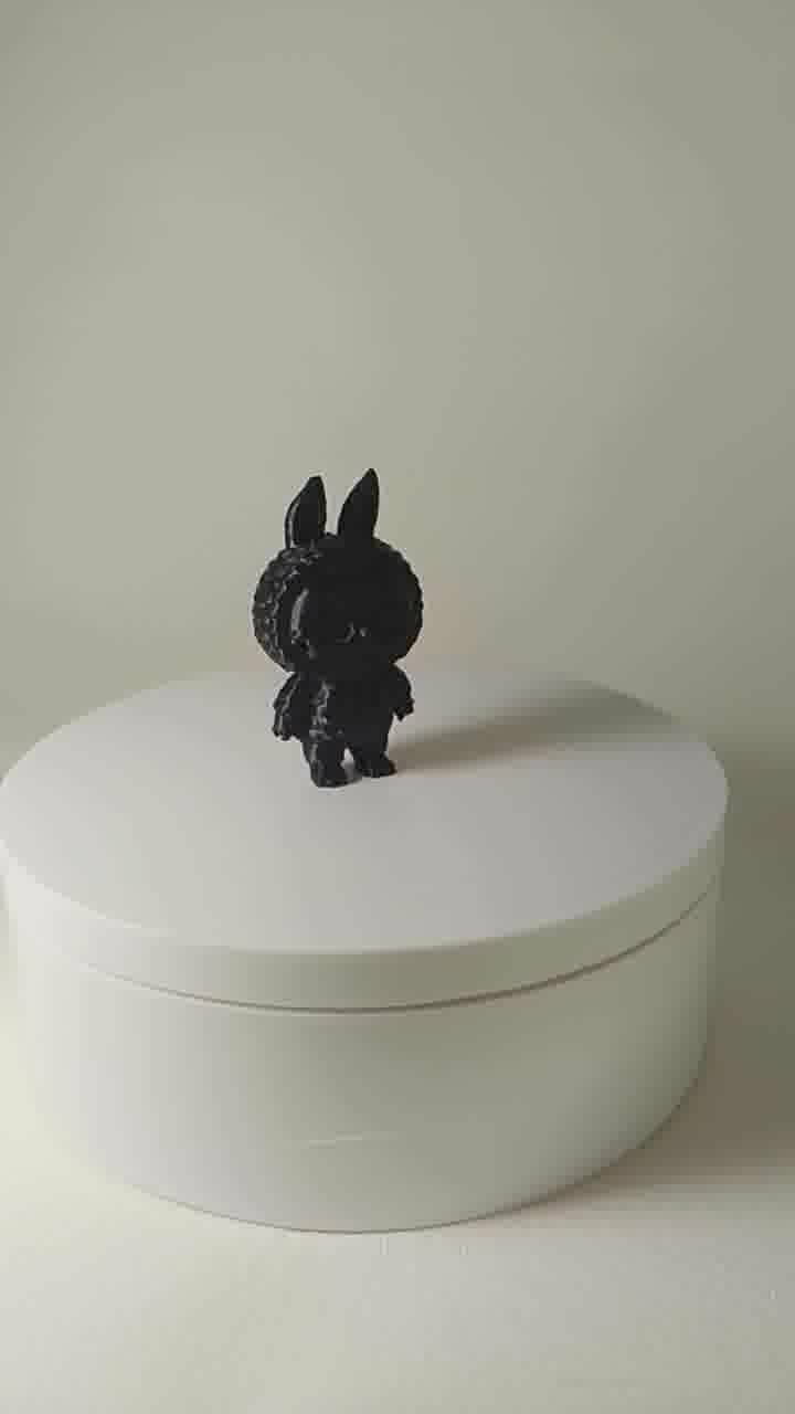Фигурка коллекционная "Лабубус mini" цвет черный, для интерьера, брелок