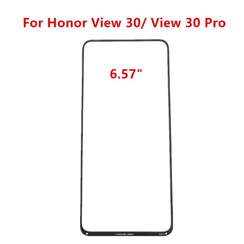 Внешнее стекло ЖК-экрана + клей OCA для Huawei Honor 8 9 10 Lite 20 Pro 30 30i 30S View V30, замена передней сенсорной панели View 30 With OCA