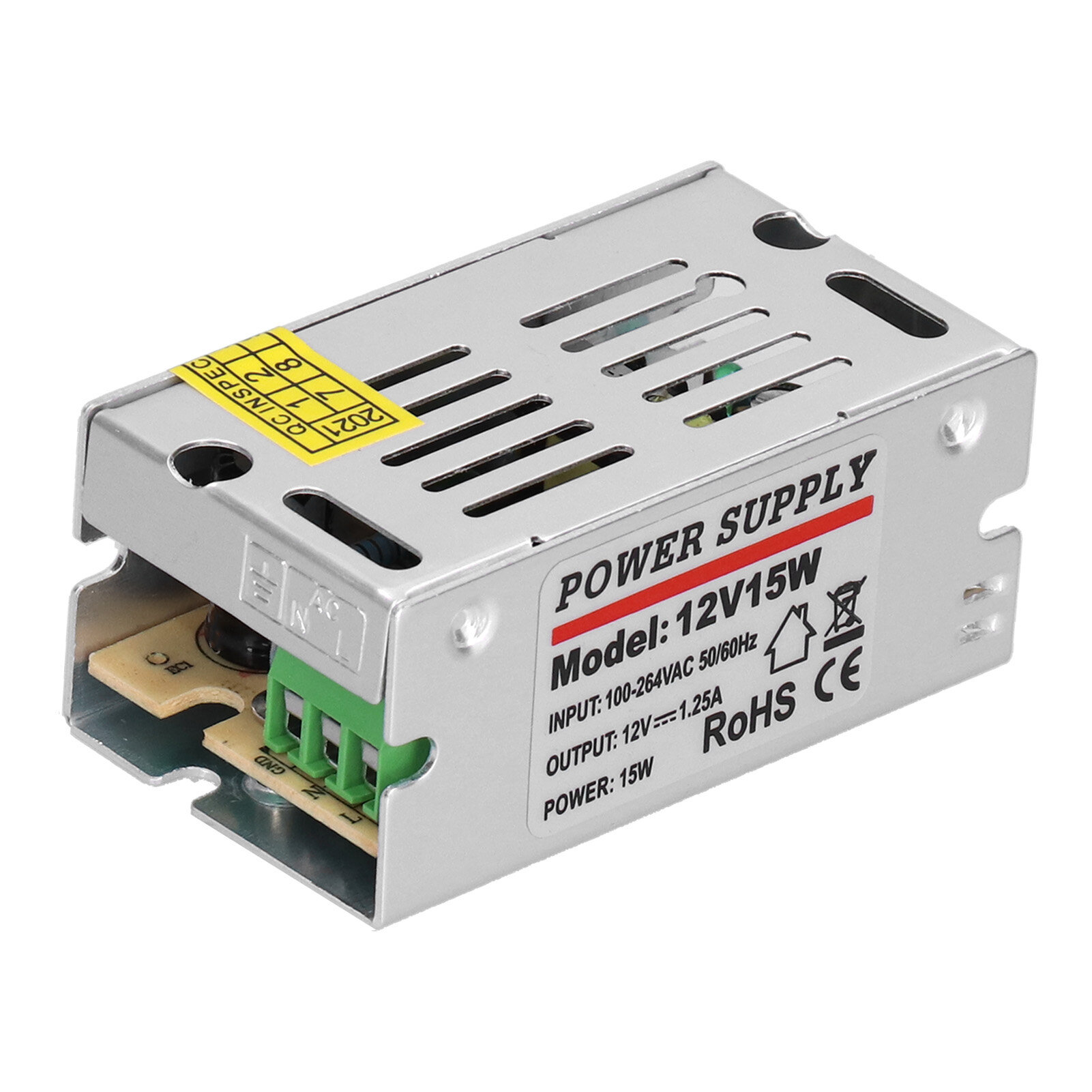 YY 15 12 Импульсный источник питания, регулируемый драйвер трансформатора для светодиодных лент 15 Вт, 12 В, 1,25 А