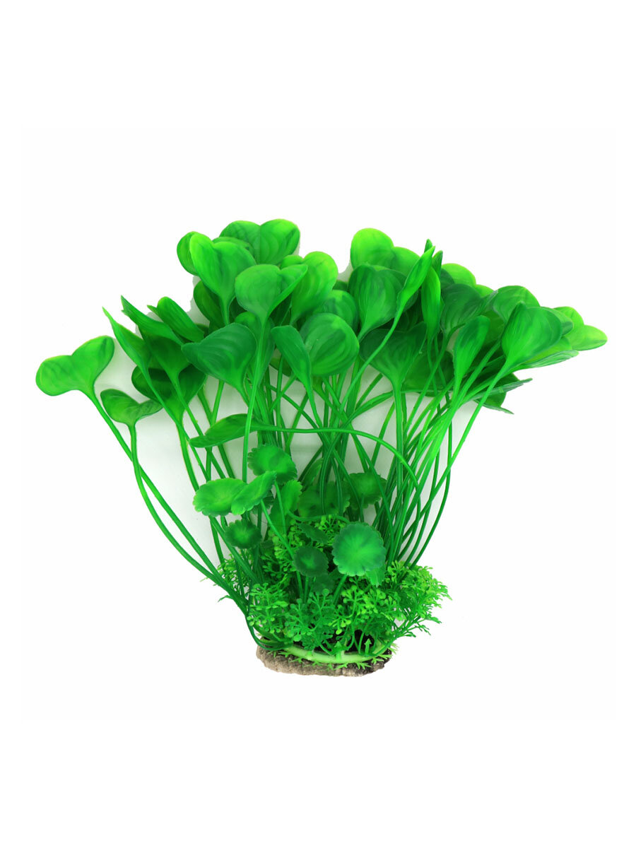 Растение искусственное Aquanimal для аквариума и террариума "Растения на кочке №1" 13x10x22 см