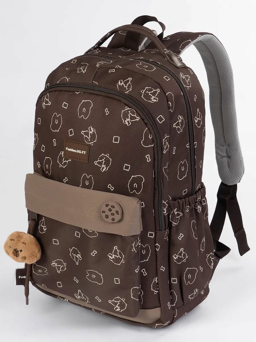 Рюкзак для девочки школьный 5 класс с капибарой портфель 27л 2025