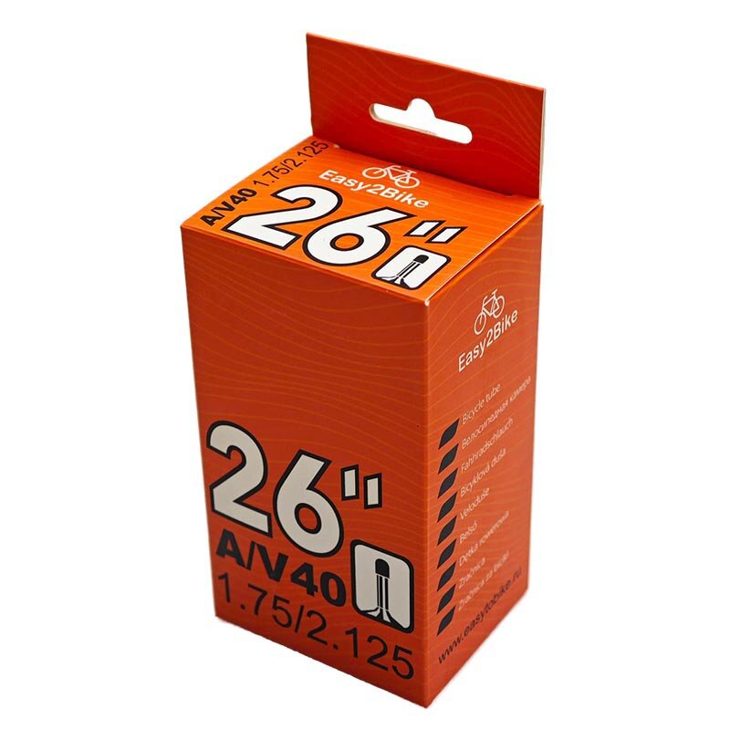 EASY2BIKE Велокамера EASY2BIKE 26"x1.75/2.125 a/v 40мм