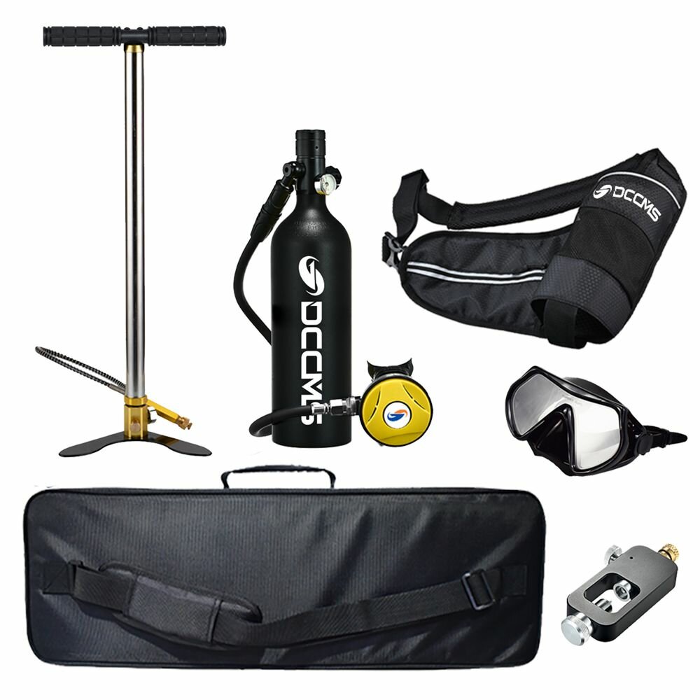 DCCMS Мини оборудование для дайвинга 1000 мл резервуар для акваланга, оборудование для снорклинга Путешествия с