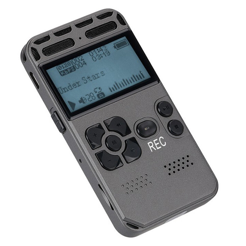 Цифровой аудиорекордер с жк-дисплеем 128*64, перезаряжаемый, диктофон, mp3-плеер