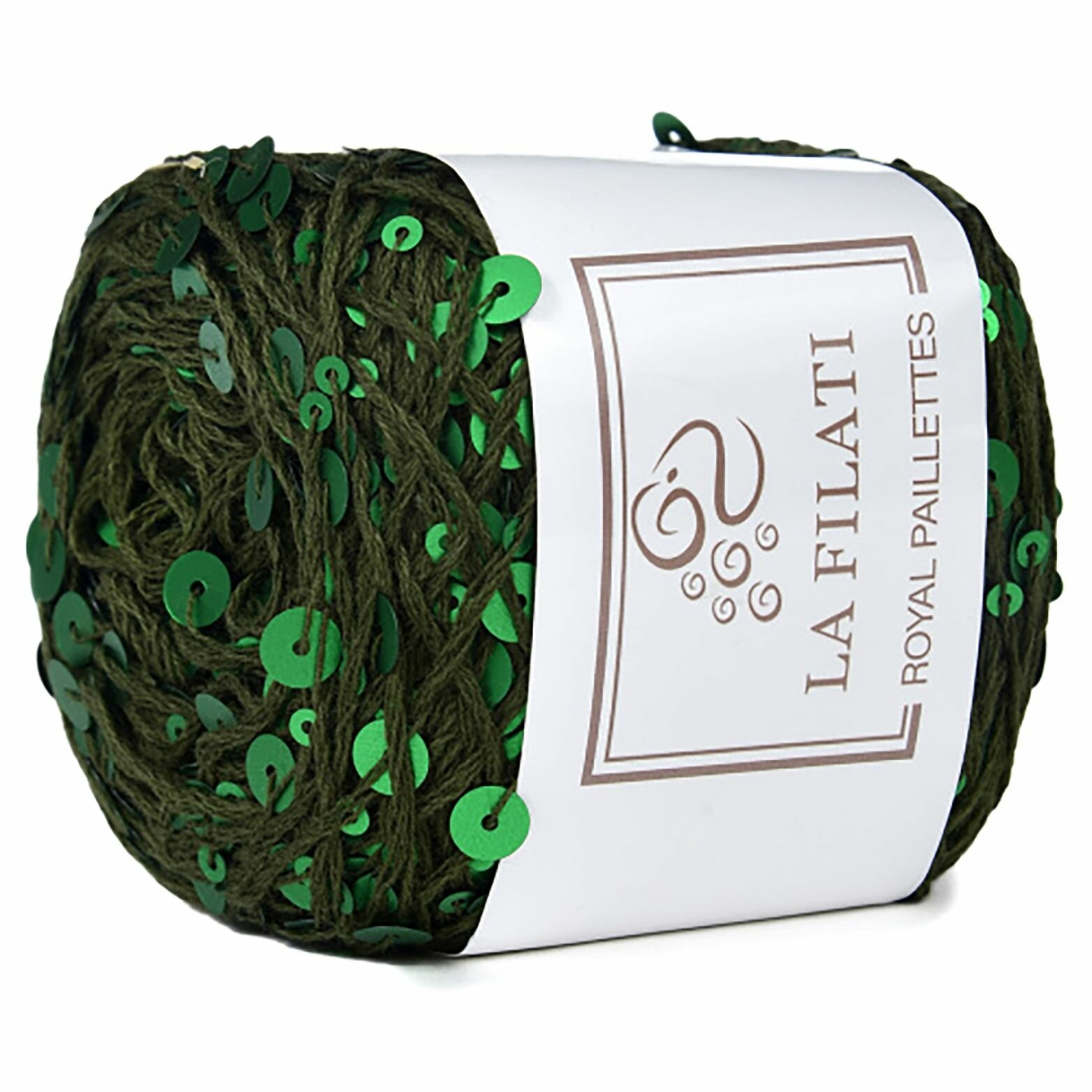 1 Моток LA FILATI Royal Paillettes, 55% Хлопок, 45% Блёстки (Пайетки), Цвет-059