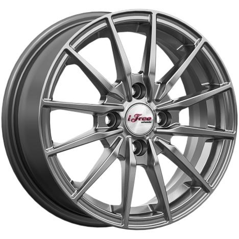 Диск колесный iFree Финчер 5,5x14 4x114,3 Dia66.1 ET40 цвет Хай Вэй (Темно-серебристый цвет)