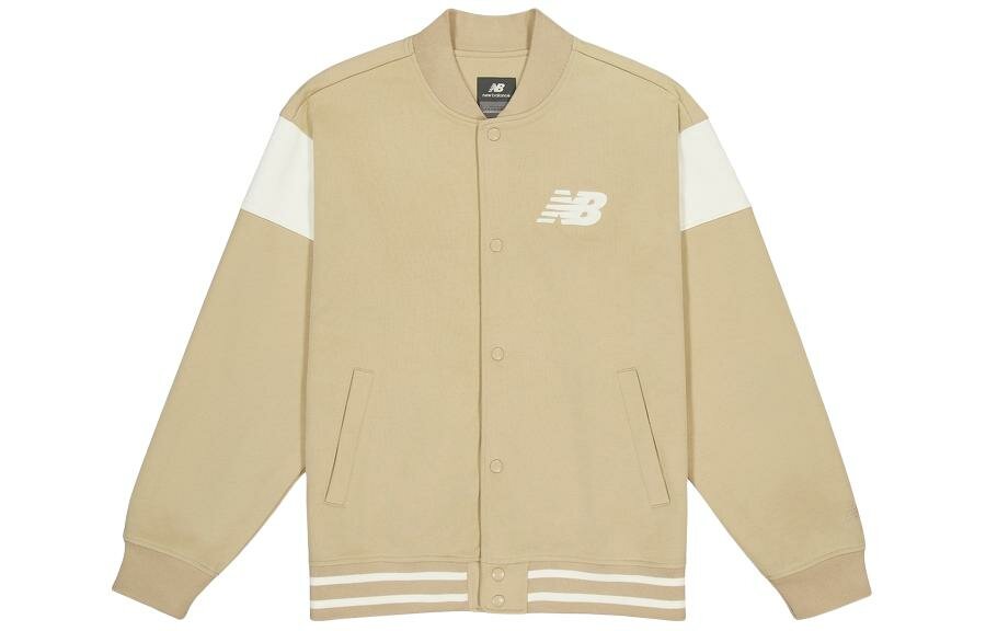Бейсбольная куртка мужская New Balance 8266563, цвет: хаки M EU