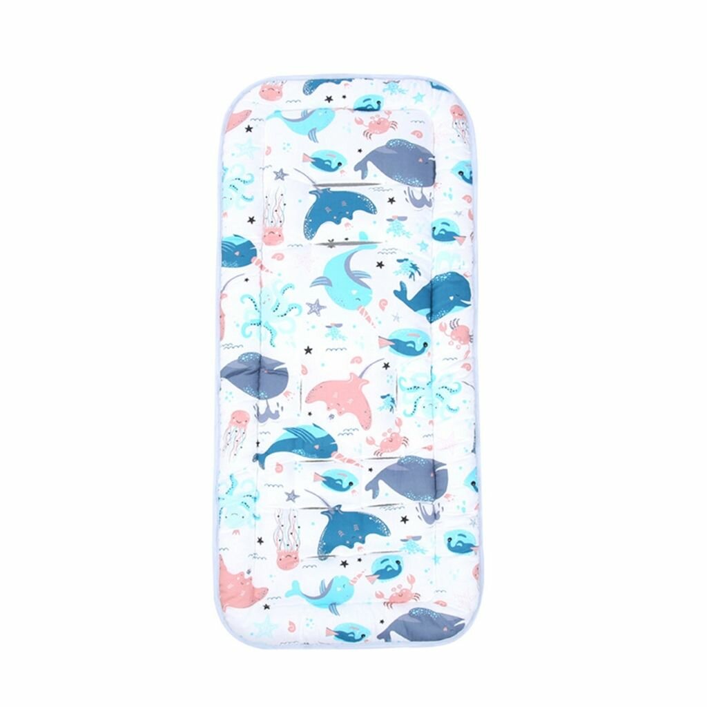 Детский коврик из хлопка с подкладкой для коляски, автомобиля, толстая подушка новорожденных, младенцев и малышей