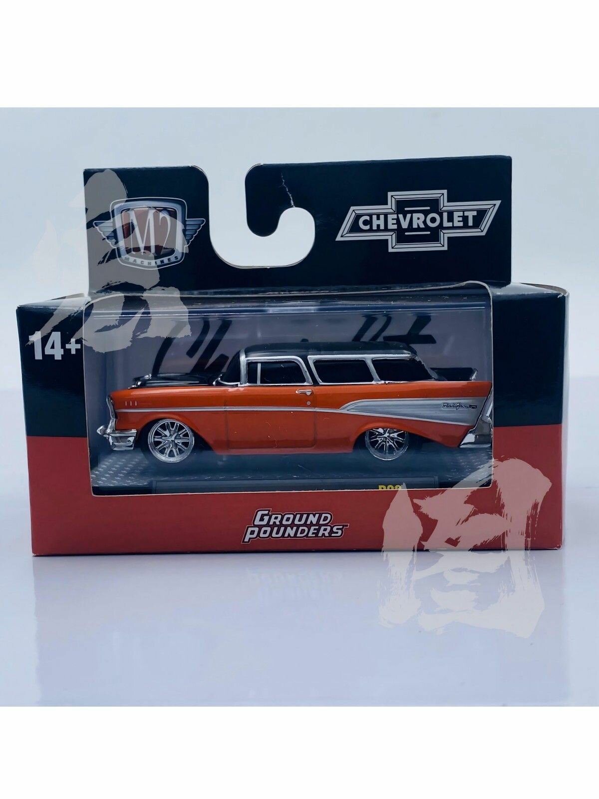 Машинка M2 Machines 1/64 1957 Chevrolet Nomad Red Black R28 24-07 Die-cast Alloy Car Model Collection Toy Gift