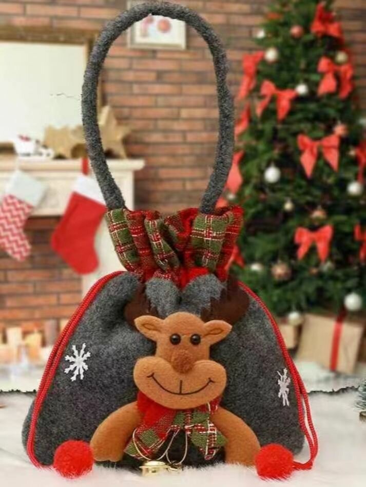 Мешок для подарков светло-зеленый Мешок для подарков