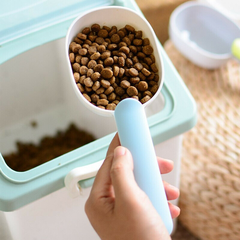 Huanchong Pet Food Scoop Measuring Spoon for Cat And Dog Food, Universal Pet Feeding Scoop with Sealing Clip for Dog Bowl