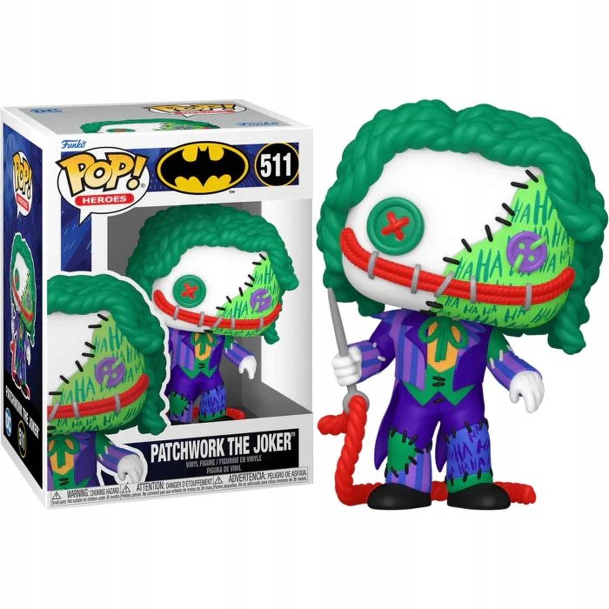 Фигурки Funko Pop Heroes - Коллекционная фигурка BATMAN Пэчворк Джокер - Фанко 511