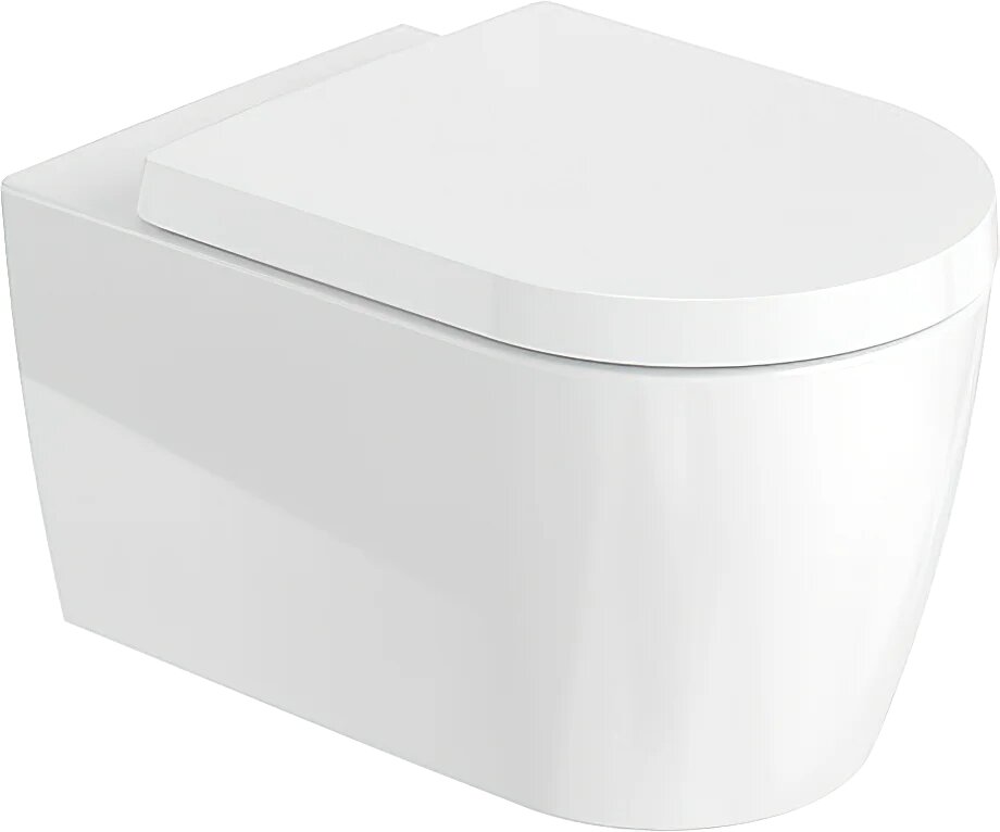 Унитаз подвесной Duravit ME by Starck 2528090000 с микролифтом, без бачка, антивсплеск, фарфоровый, белый, глянцевый, овальный, сиденье для унитаза в комплекте