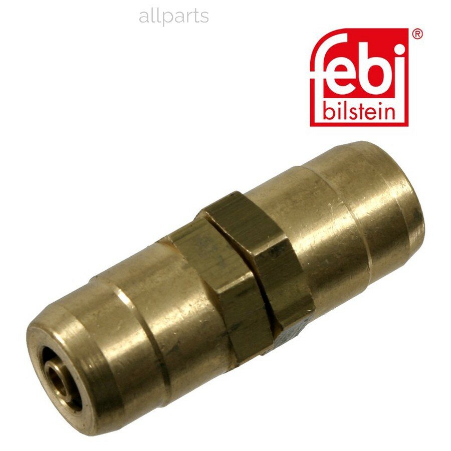 FEBI 06253 соединитель прямой для трубок D9x1.5-D9x1.5 !(латунь) L47 неразъемн. \