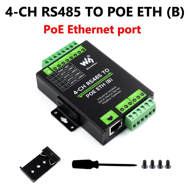4-CH RS485 to POE ETH (B) PoE Ethernet port