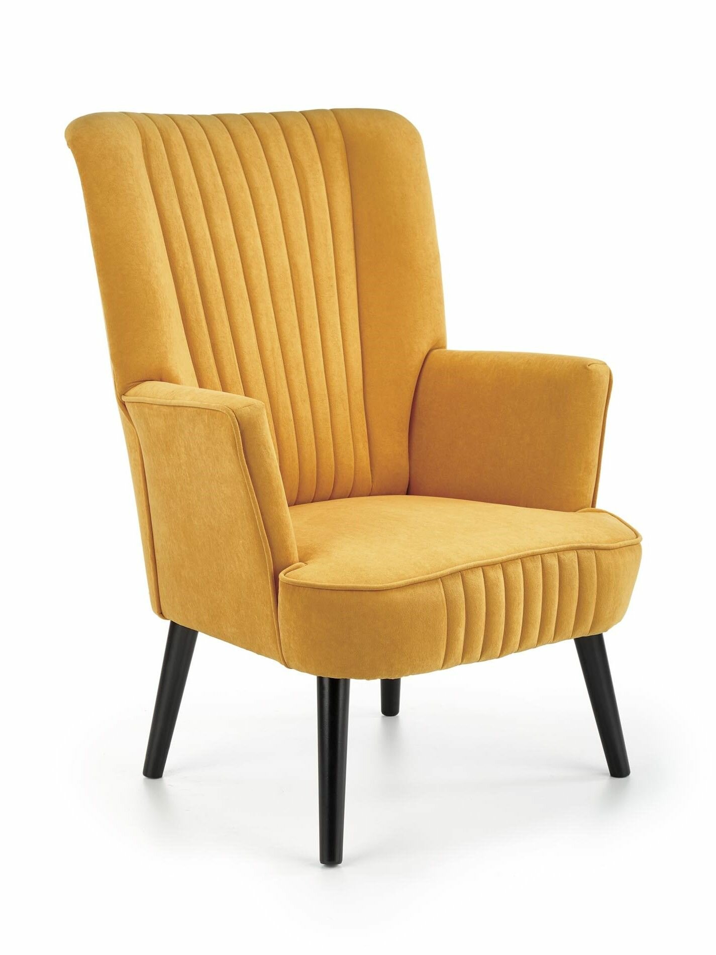 Кресло для гостиной HALMAR DELGADO горчичный