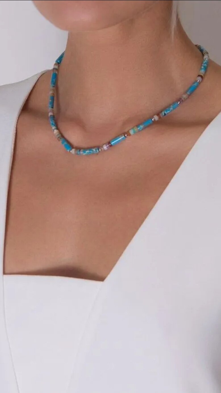 Колье, амазонит