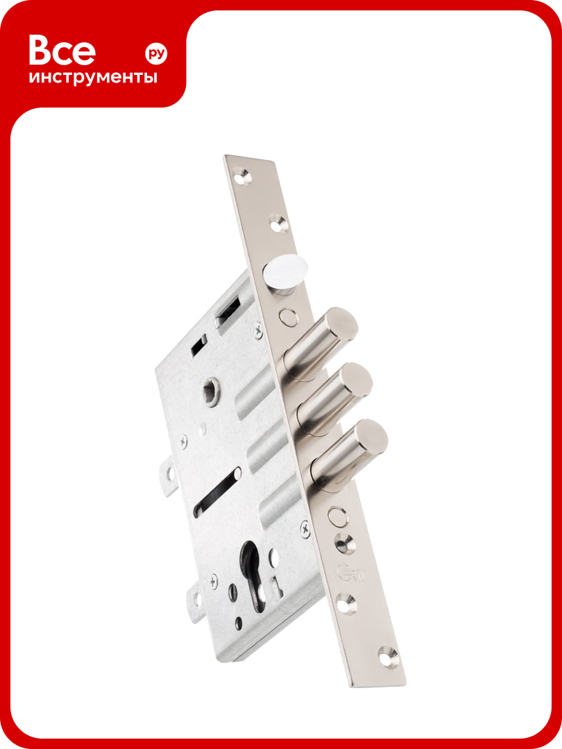 Дверной цилиндровый противопожарный замок CRIT ЗВ 7РМ-006 Хп 00035, 60 мм