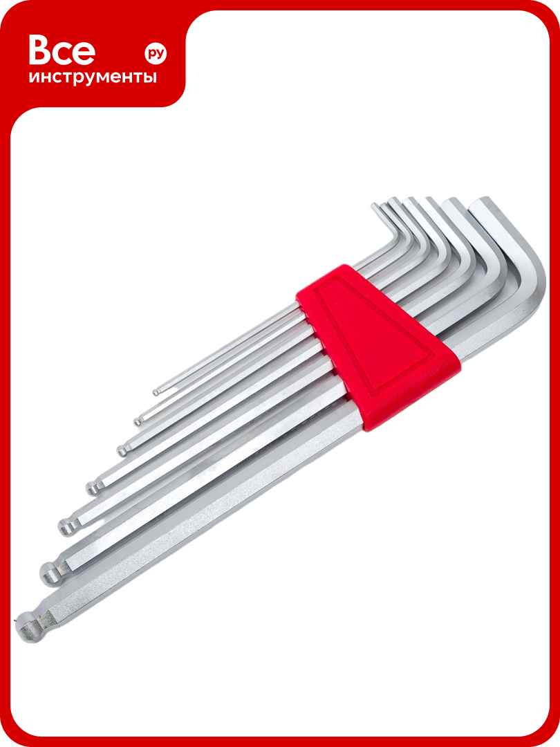 Набор, Г-образных, длинных Г-образных шестигранников 7 предметов FORCE 5072XLB, работы с крепежом любой, подойдет