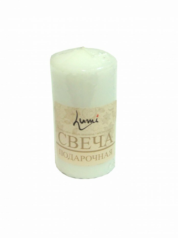 Свеча бочонок белая 50*100мм