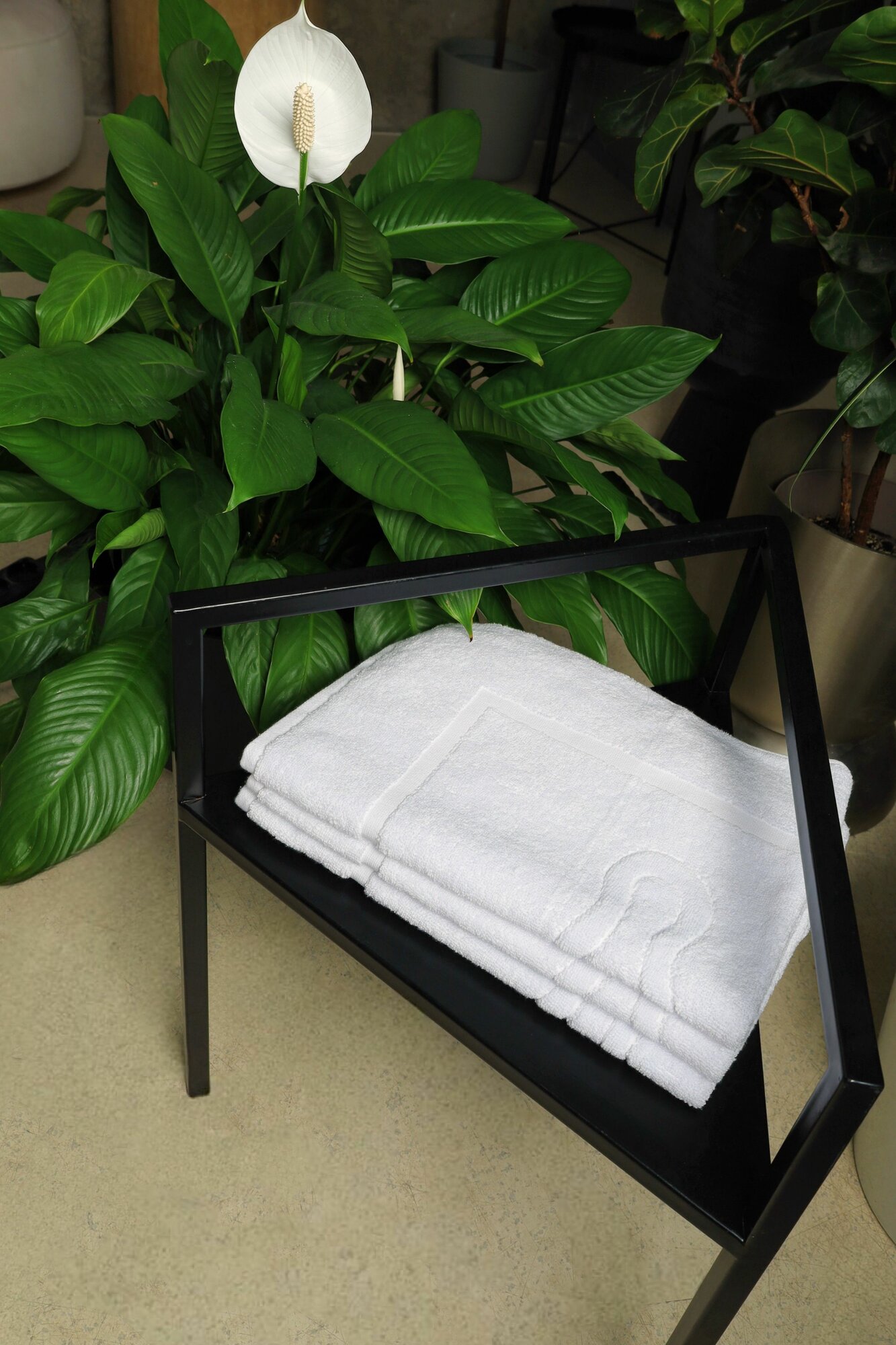 Набор полотенец для ног Touch of Happiness, 100 % хлопок, 50 х 70 см, белые