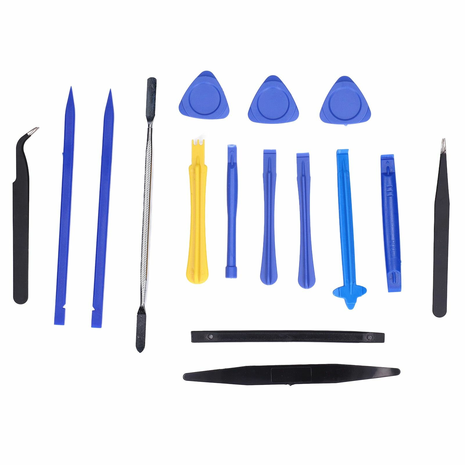 Набор инструментов для ремонта электроники, открывающая планка из пластика ПВХ, треугольная лопатка для листов, пинцет, инструмент 3-в-1 для безопасного открытия и ремонта электронных устройств