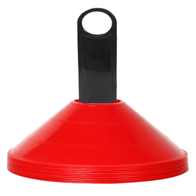 Диск с логотипом, футбольный, тренировочное оборудование, с препятствием, красный, 22 г