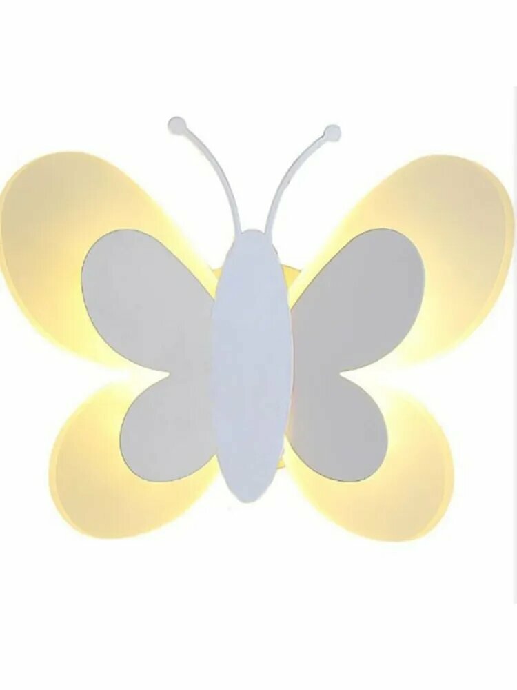 Светодиодный настенный светильник для детской комнаты: светильник в форме бабочки, 12 Вт