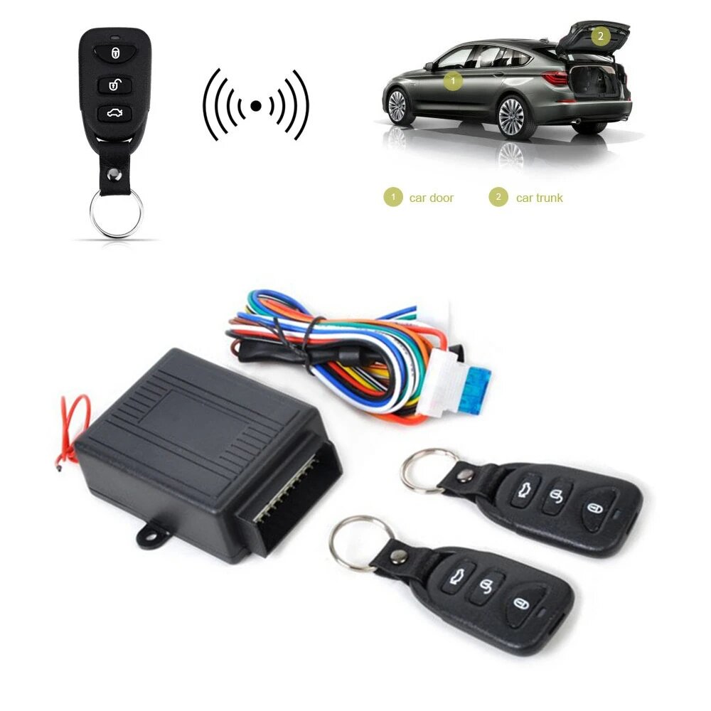 Новый универсальный автомобильный дистанционный центральный комплект 12 В, дверной замок, система бесключевого доступа, центральный замок с дистанционным управлением