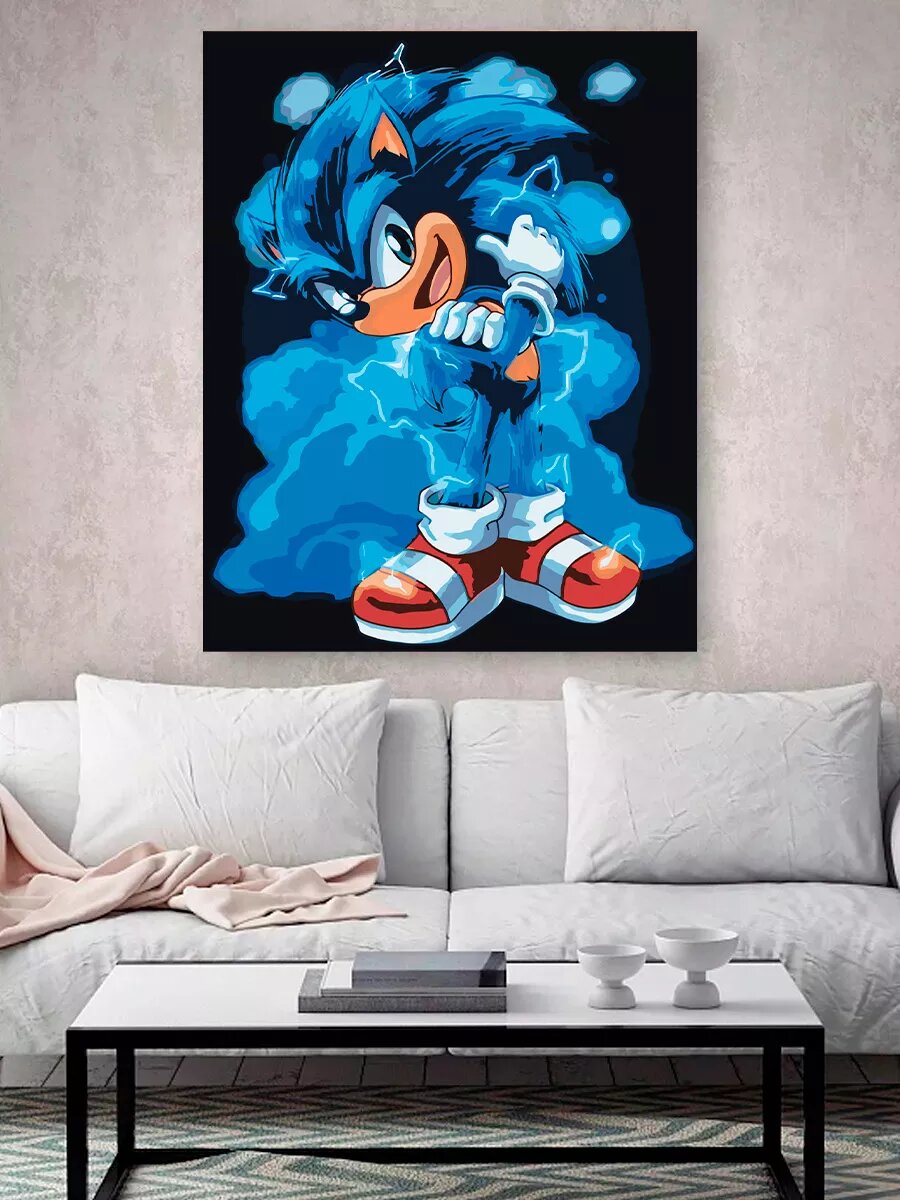 Картина по номерам Соник